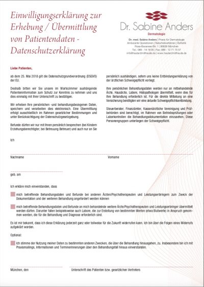 Service - Dr. med. Sabine Anders