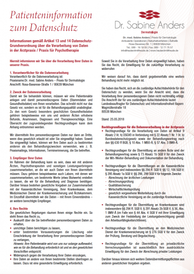 Service - Dr. med. Sabine Anders